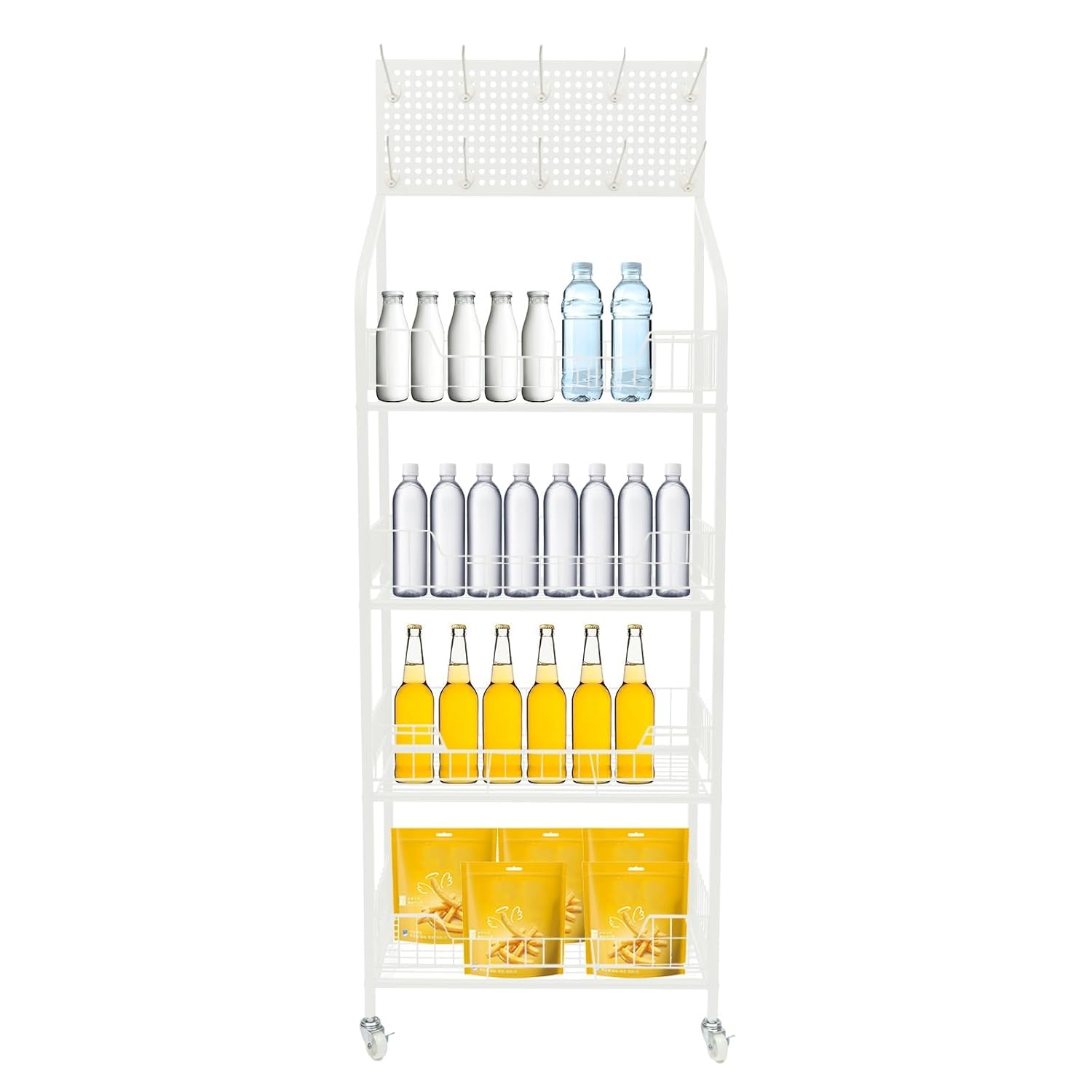 LOYALHEARTDY Retail Candy Snack Display Rack, 4-Tier Metal Display ...