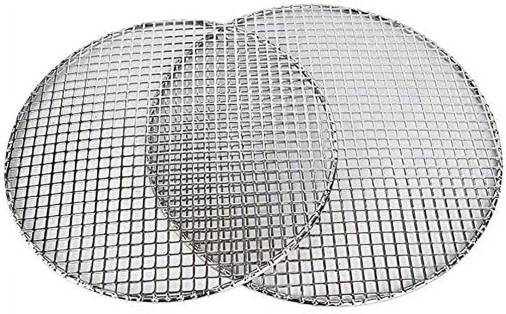 LOYALHEARTDY Stainless Steel Barbecue Grate, Round BBQ Grill Net Mesh ...