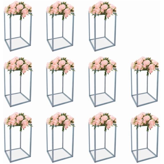 LOYALHEARTDY Wedding Flower Stand, Modern Geometric Wedding Metal Vase ...