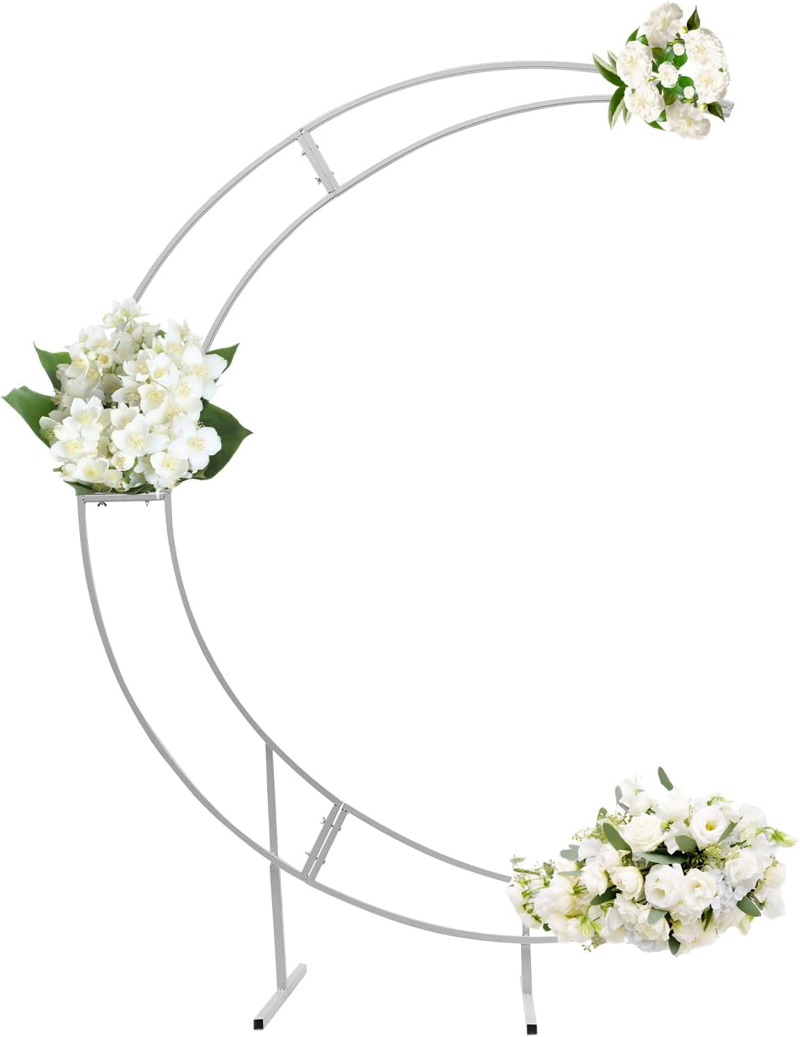 LOYALHEARTDY Wedding Moon Archway Backdrop Stand, 7ft Metal Crescent ...