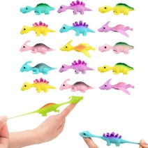 TimMee Plastic DINOSAUR Figures - Green & Yellow 48pc Dino Set MADE IN ...