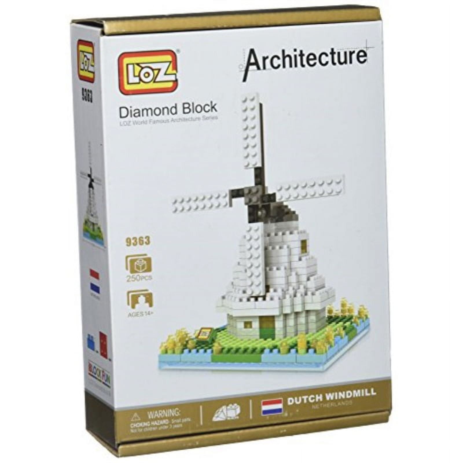 LOZ Building and Construction 9363 Windmill Building Blocks 260 Piece ...