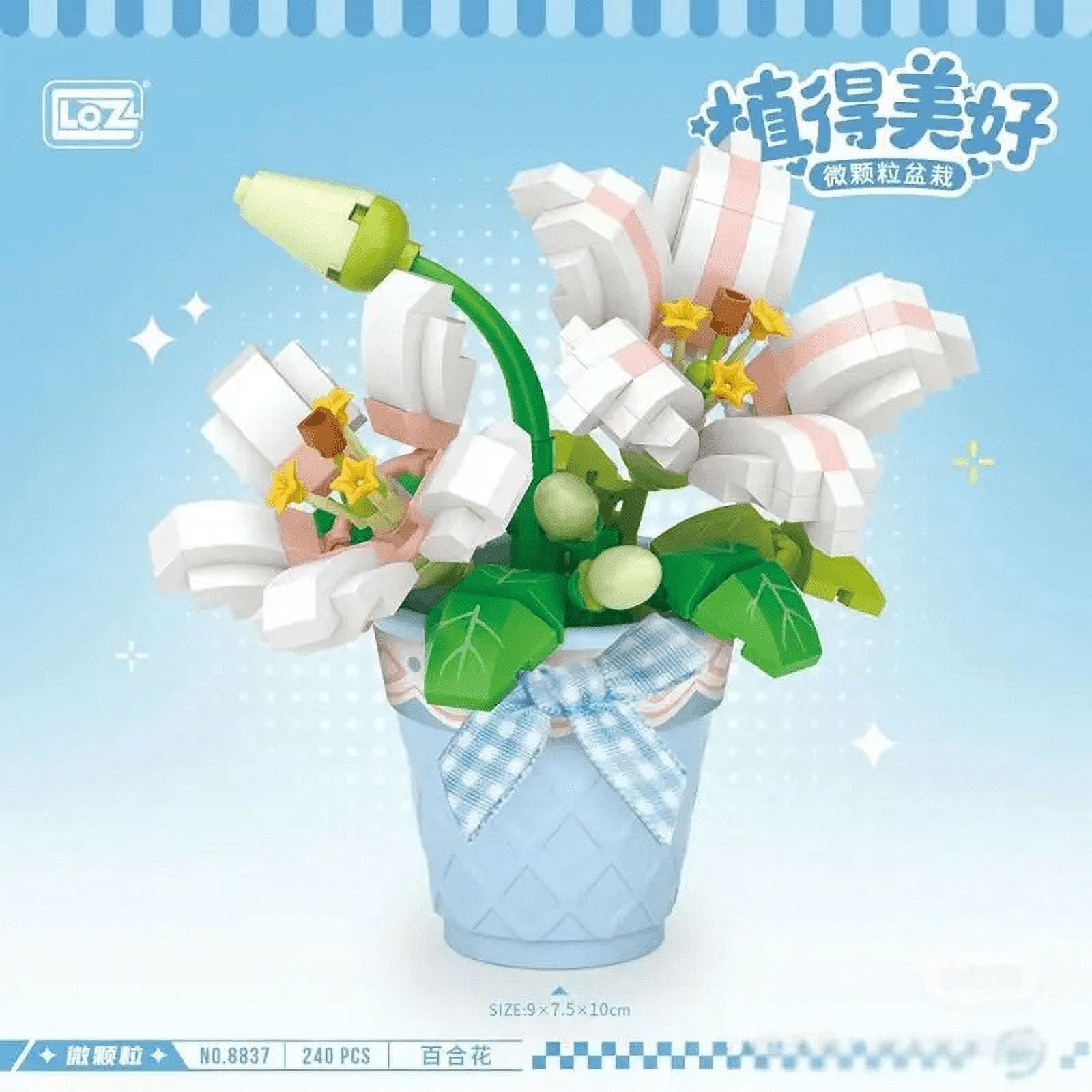 LOZ Flower Bouquet Building Blocks Kit DIY Flowers Block Toys Set ...