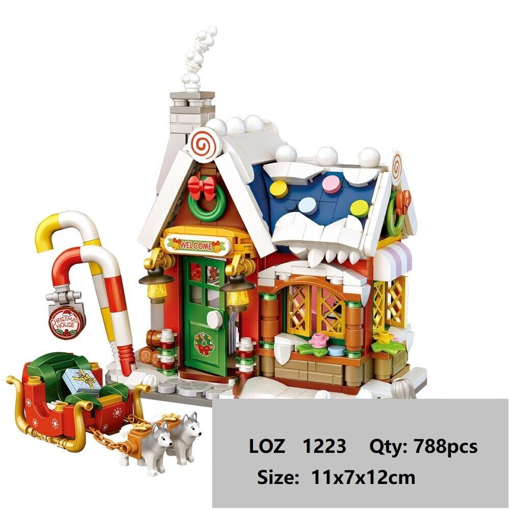 LOZ mini Blocks Kids Building Bricks Boys Toys DIY Farmer House Puzzle ...