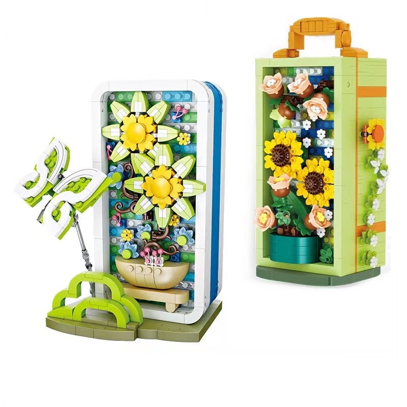 LOZ mini Blocks Kids Building Bricks Girls Toys Flowers Puzzle Jewelry Storage Box Women's ...