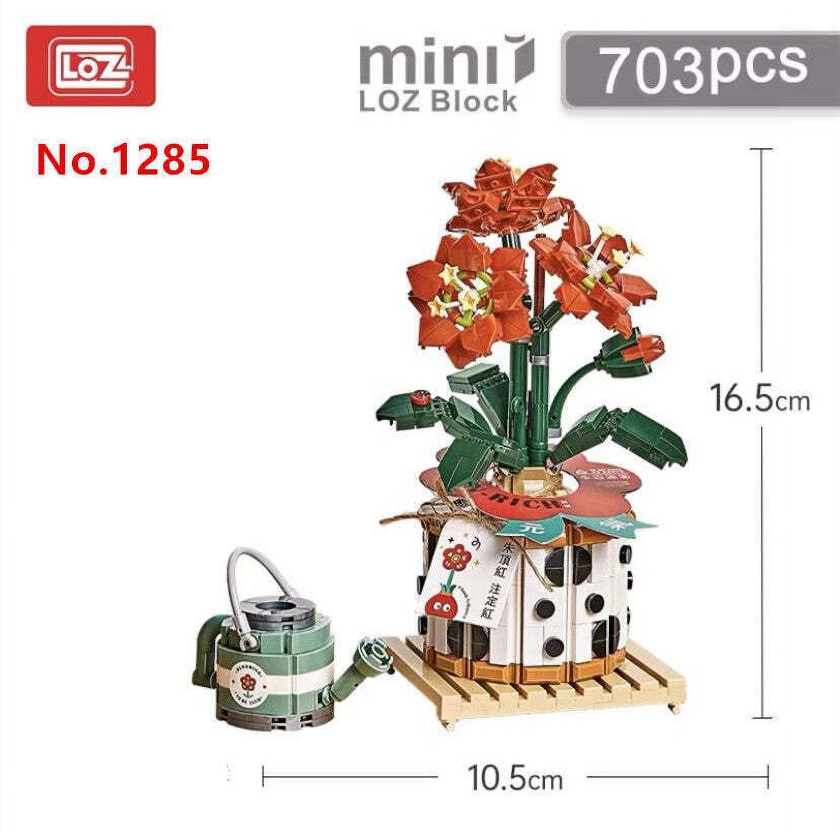LOZ mini Blocks Kids Building Toys Flowers Potted Plants Girls Gift ...