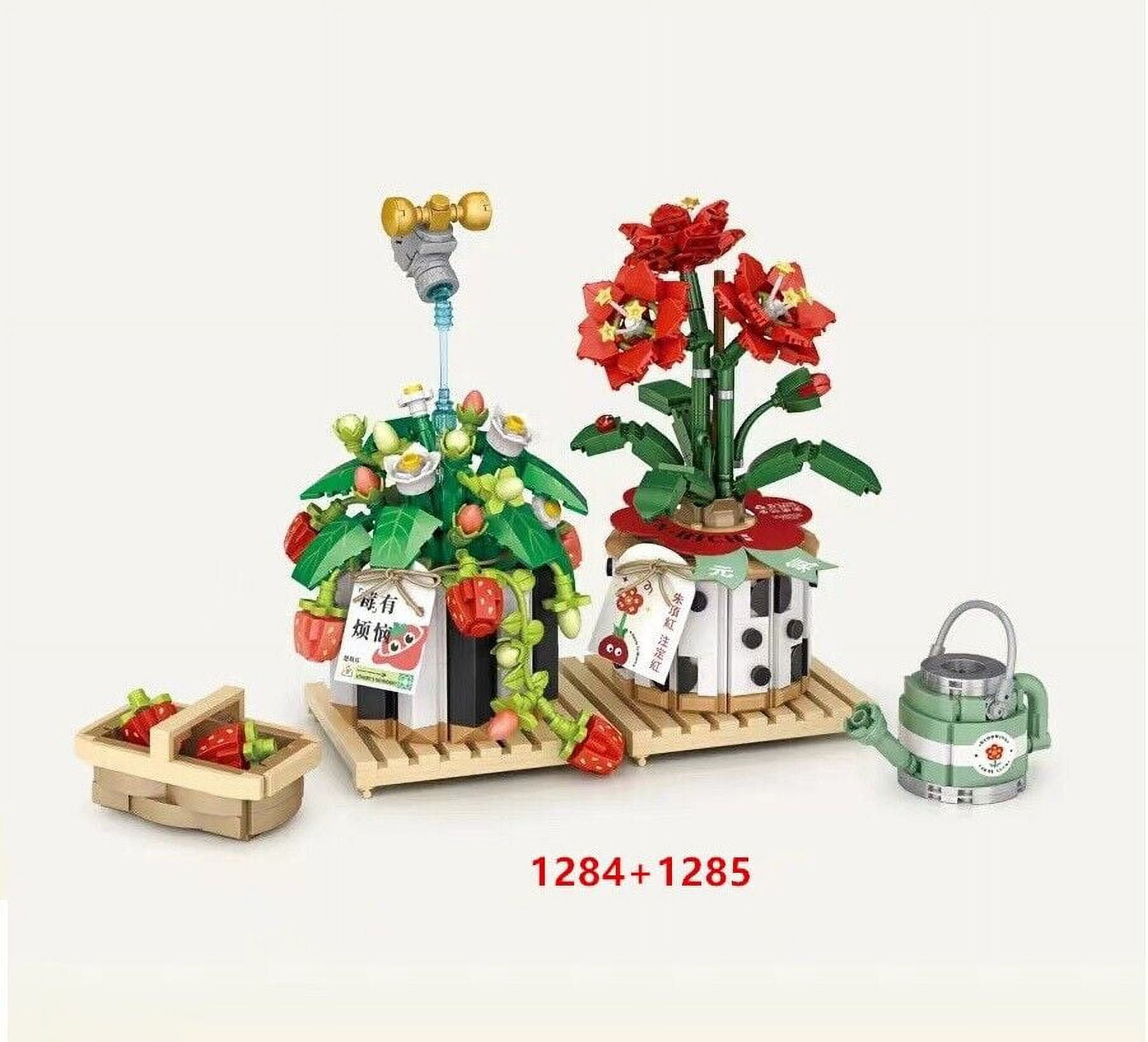 LOZ mini Blocks Kids Building Toys Flowers Potted Plants Girls Gift 1284 1285 - Walmart.com