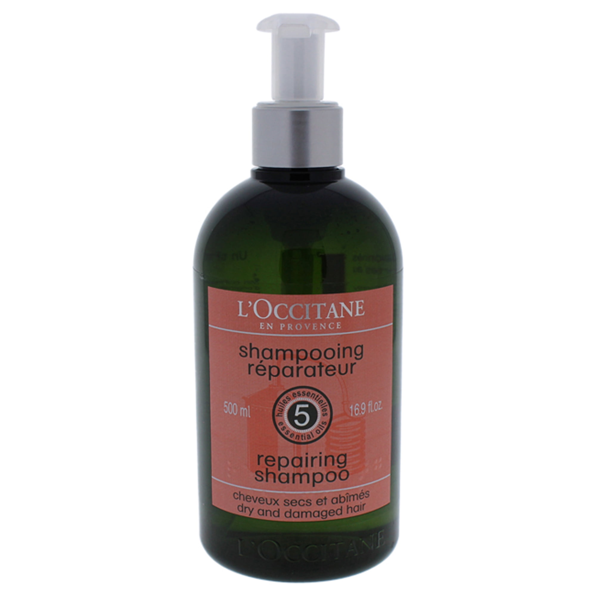 L'Occitane Repairing Shampoo, 16.9 oz, Smoothes, Softens, Restores Dry ...