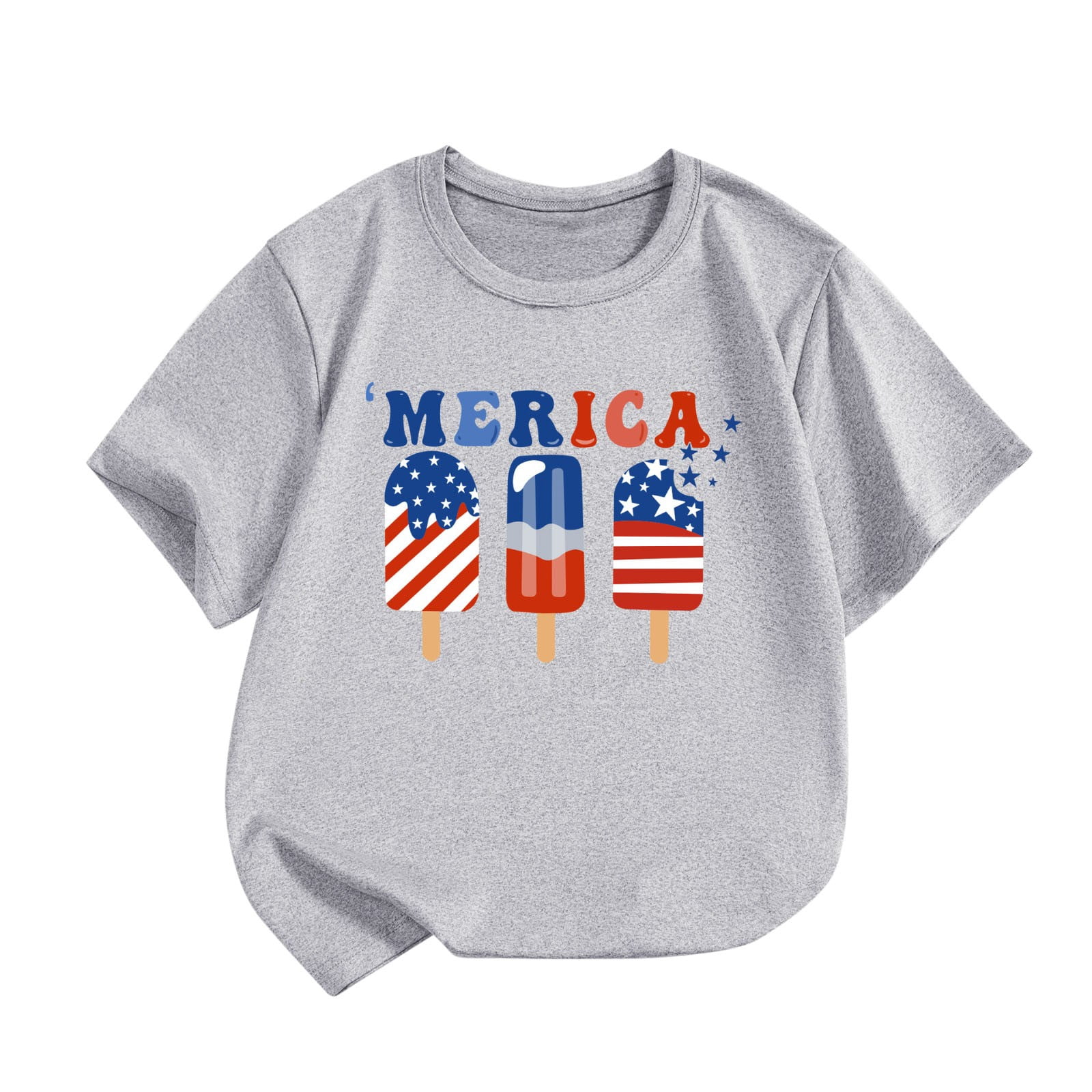 LOkidsVE Kid 4th of July T-Shirts Boys Girls American Flag Shirt ...