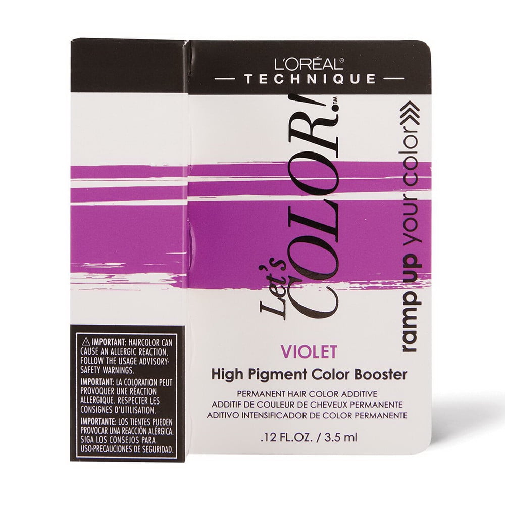 LOreal Lets Color Permanent Haircolor Violet High Pigment Color Booster ...