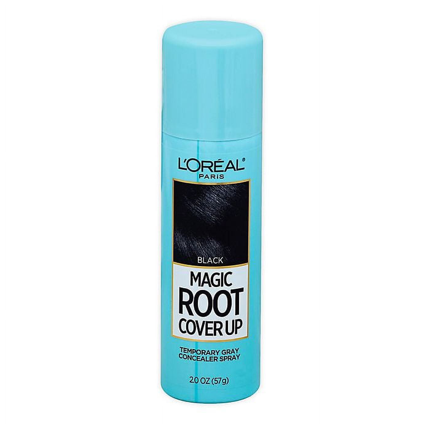 L'Oreal Paris Magic Root Hair Cover Up, Gray Concealer Spray in Black ...