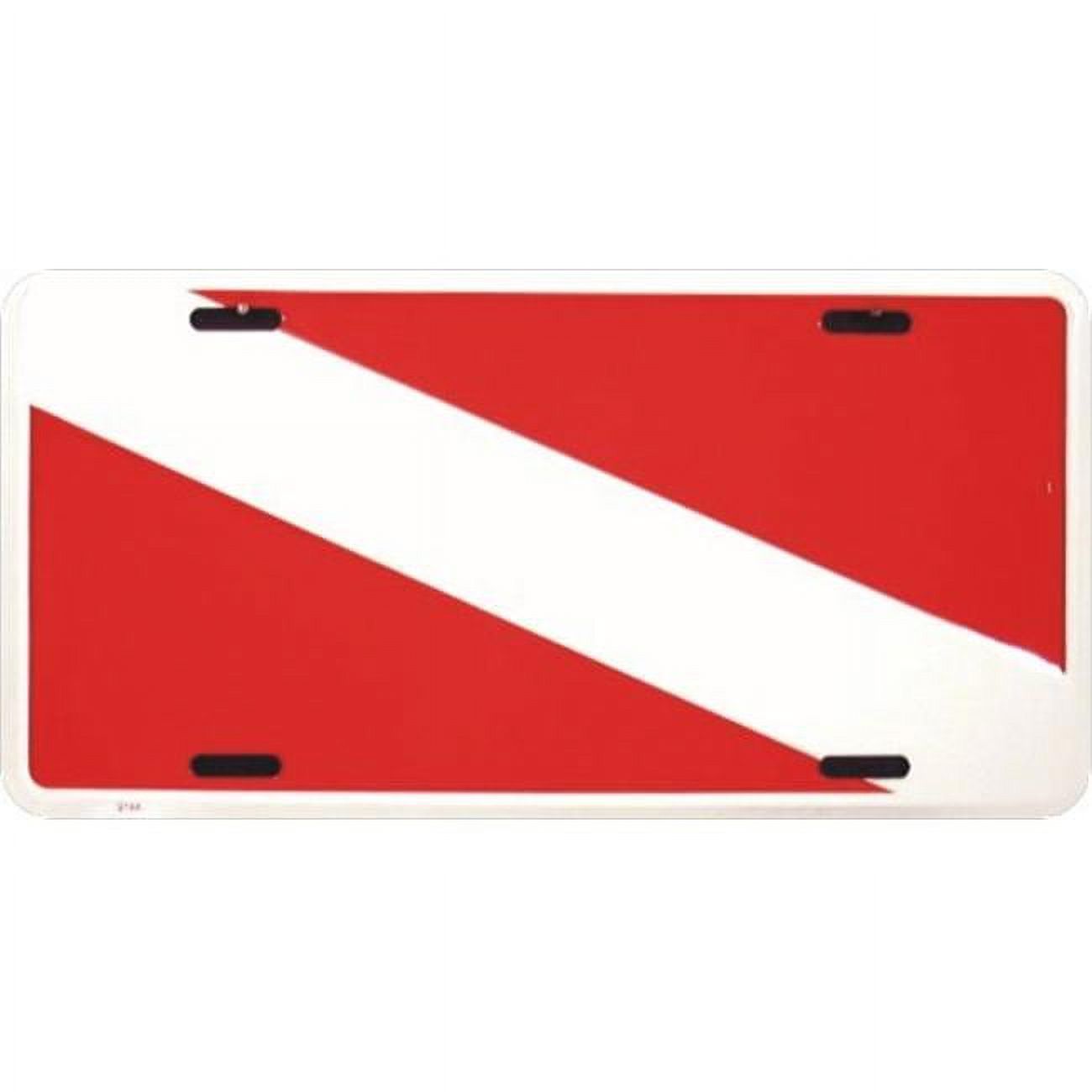 LP - 082 Scuba Divers Diving Flag License Plate - 2144 - Walmart.com