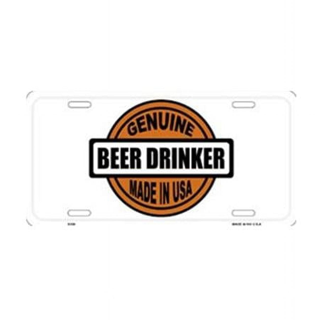 LP-1228 Genuine Beer Drinker Made in USA License Plate- X396 - Walmart.com