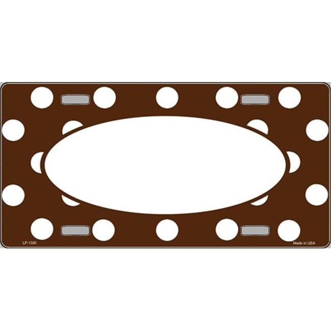 LP-1391 White Dots on Brown- Ovals in the Middle- Flat Automotive ...