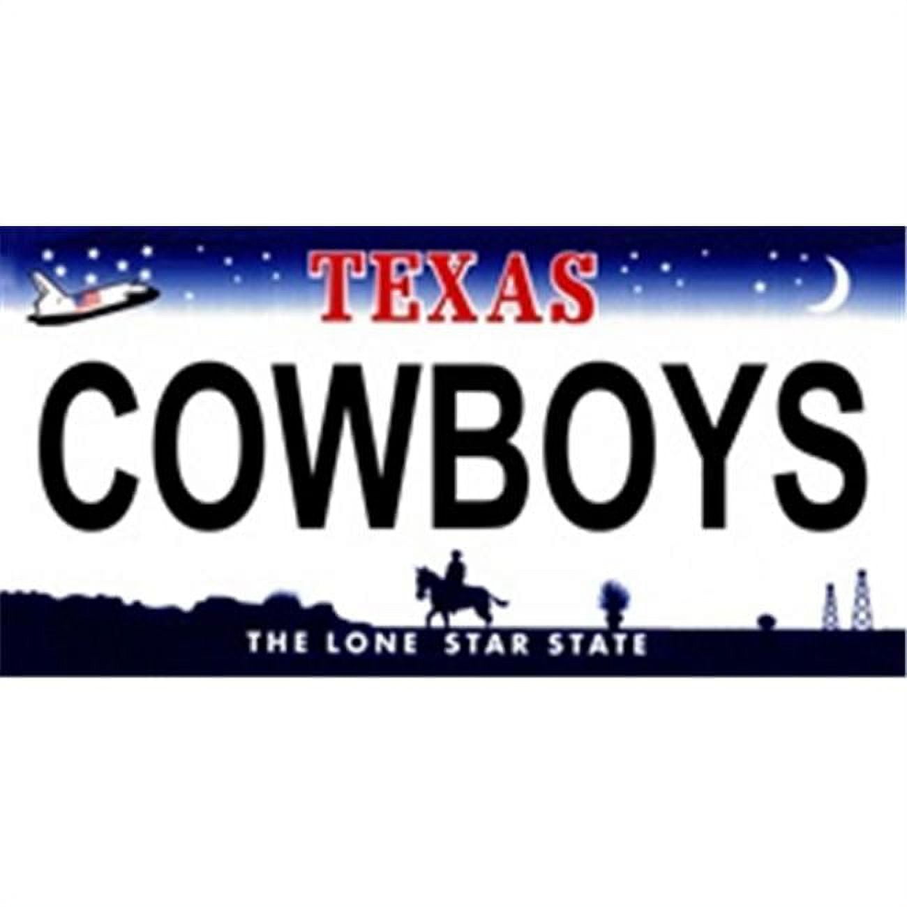 LP-2060 Texas State Background License Plates- Cowboys - Walmart.com