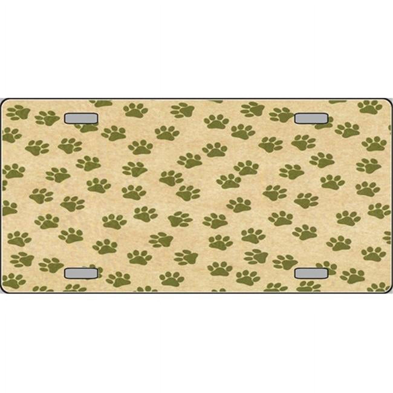 LP-2188 Paw Prints Flat Automotive License Plates Blanks for ...