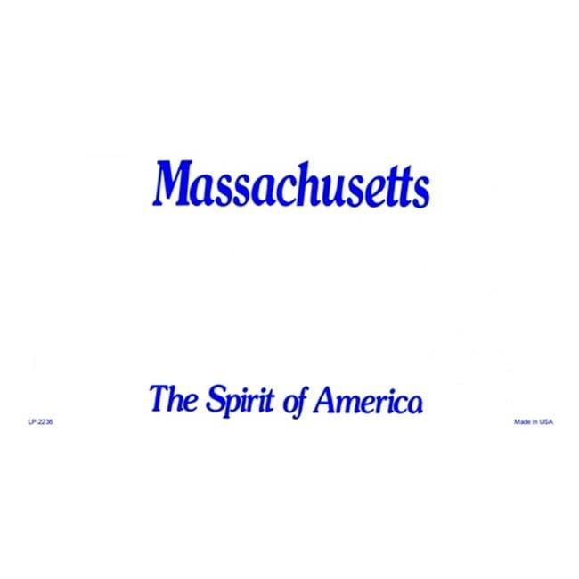 LP-2236 Massachusetts State Background Blanks Flat- Automotive License ...