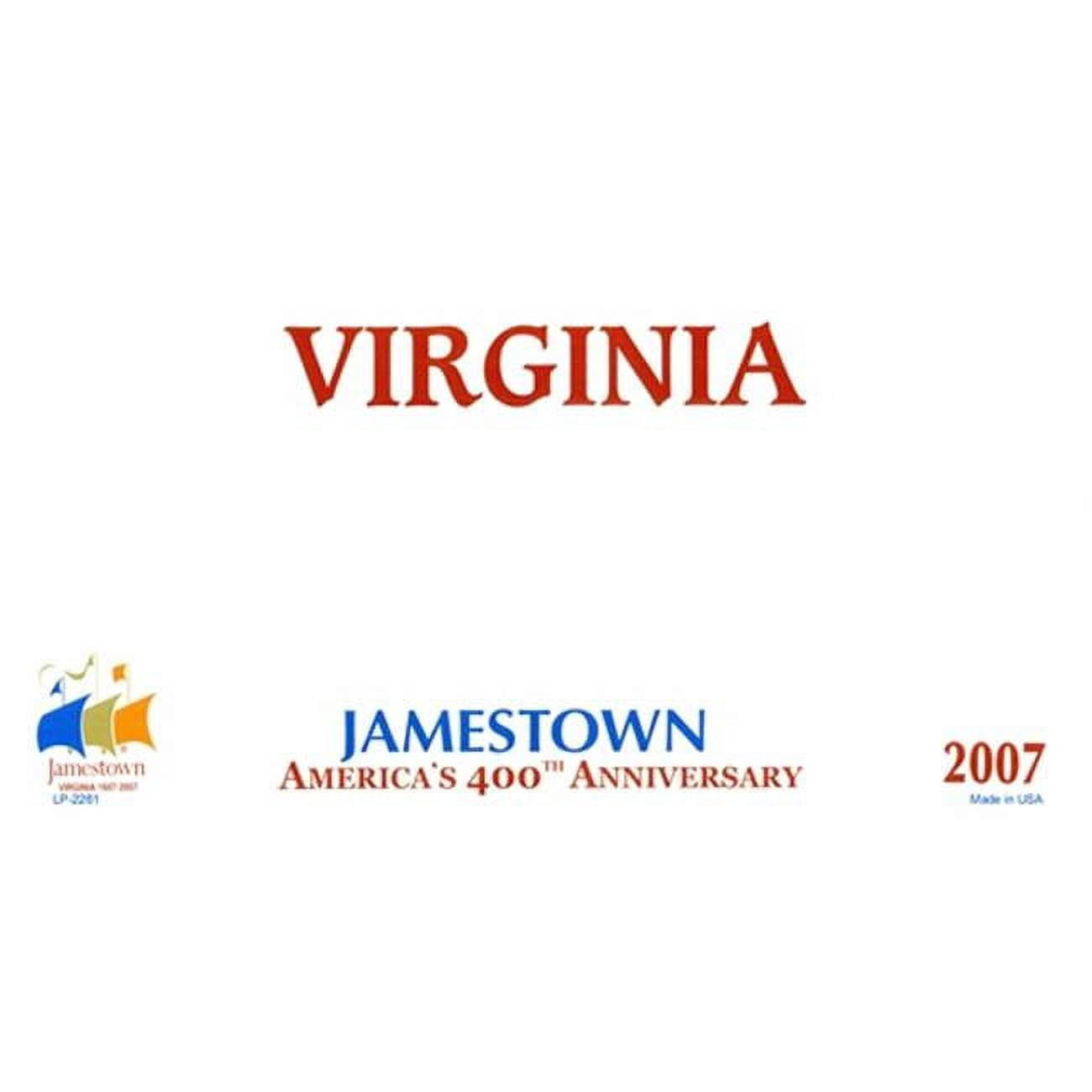 LP-2261 Virginia State Background Blanks Flat- Automotive License ...
