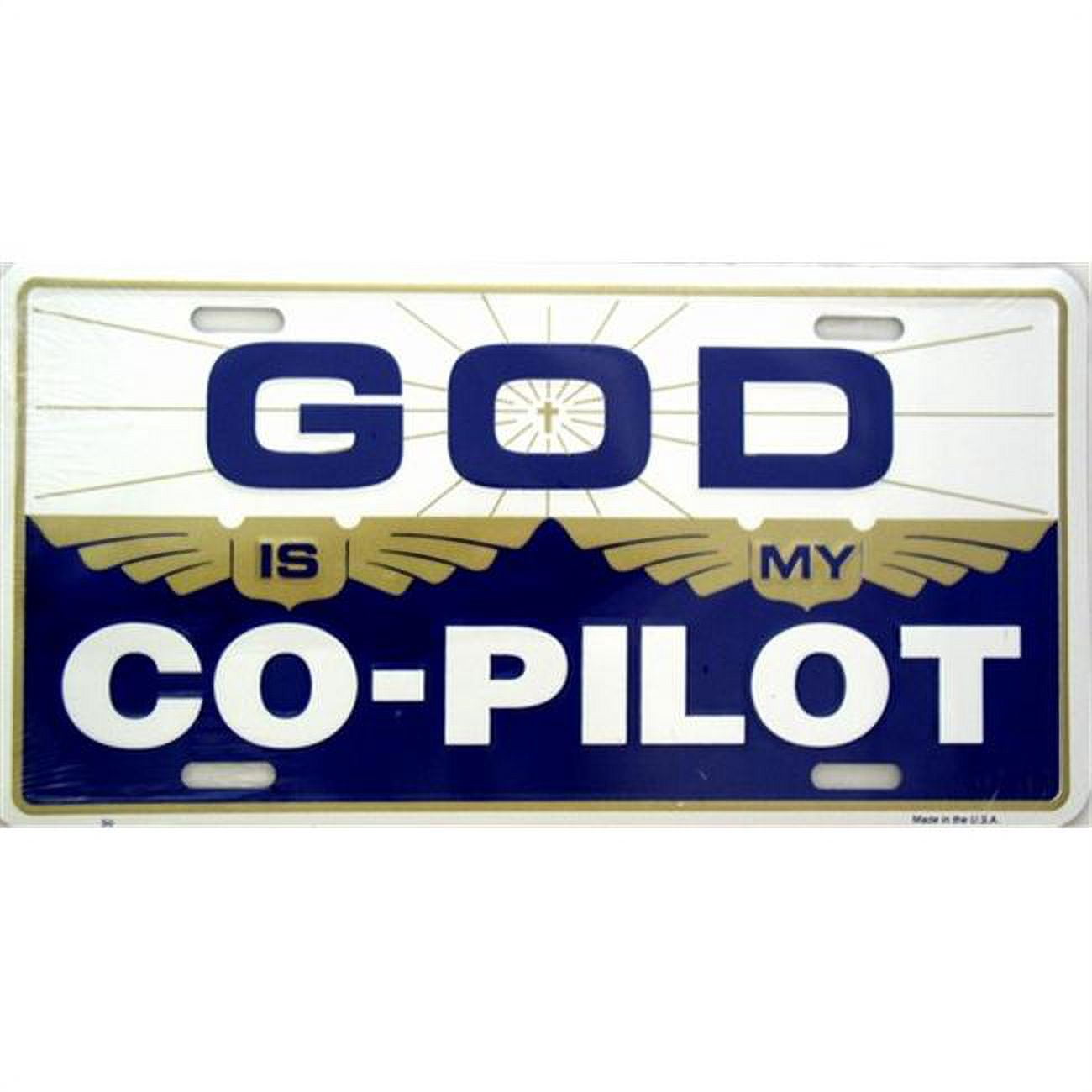 LP - 253 God is My Co - Pilot License Plate - 50 - Walmart.com