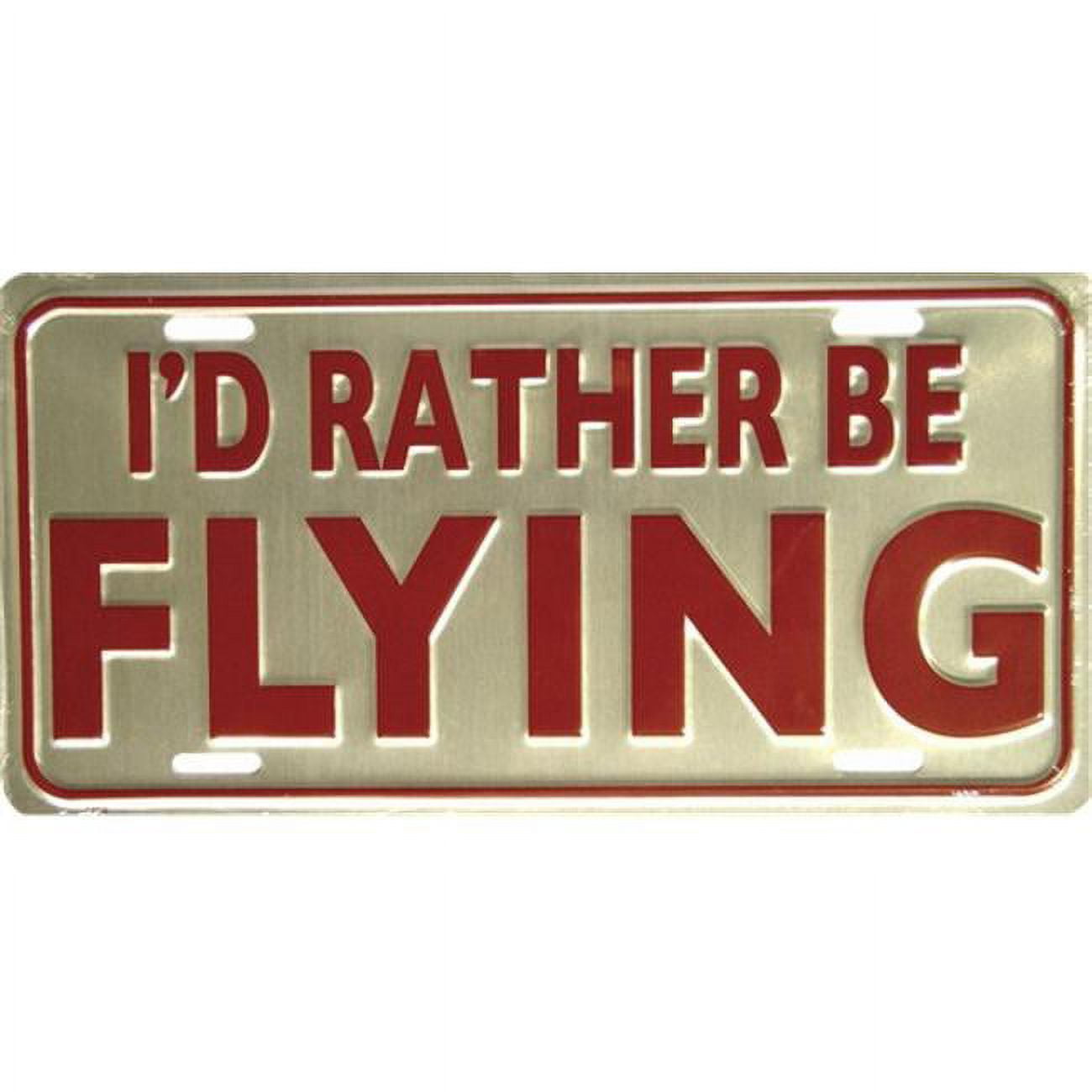 LP - 398 Rather Be Flying License Plate - 85 - Walmart.com