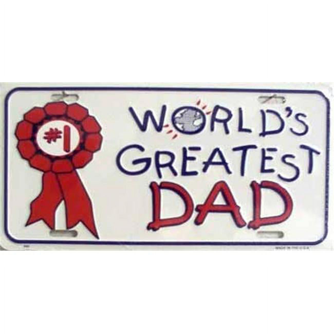 LP - 403 World s Greatest Dad License Plate - 886 - Walmart.com