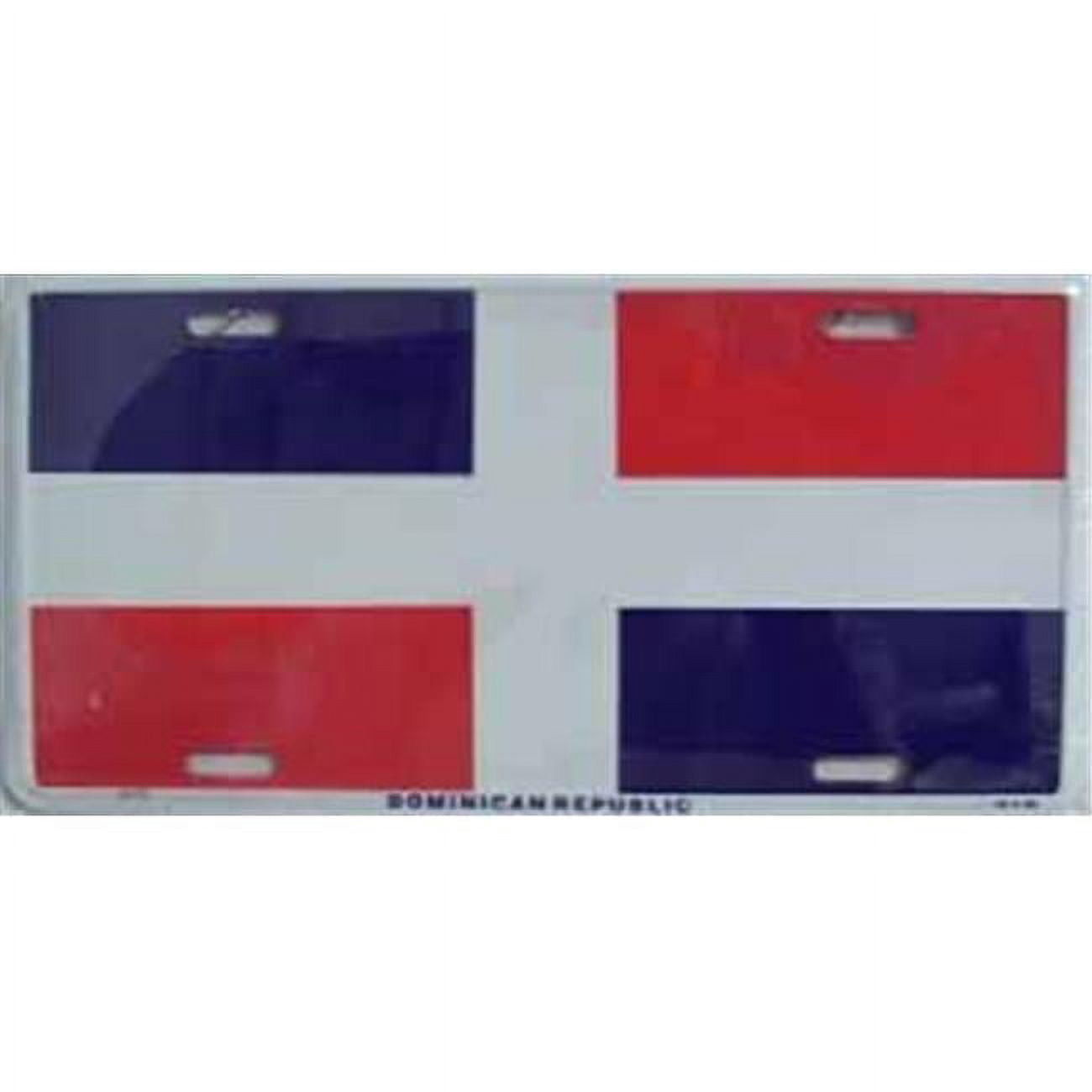 LP - 484 Dominican Republic Flag License Plate - 2372 - Walmart.com