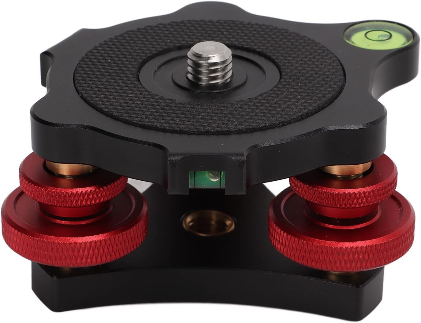 LP‑64 Leveling Base, Anodic Oxidation Black Triple Wheel Leveler Bubble ...