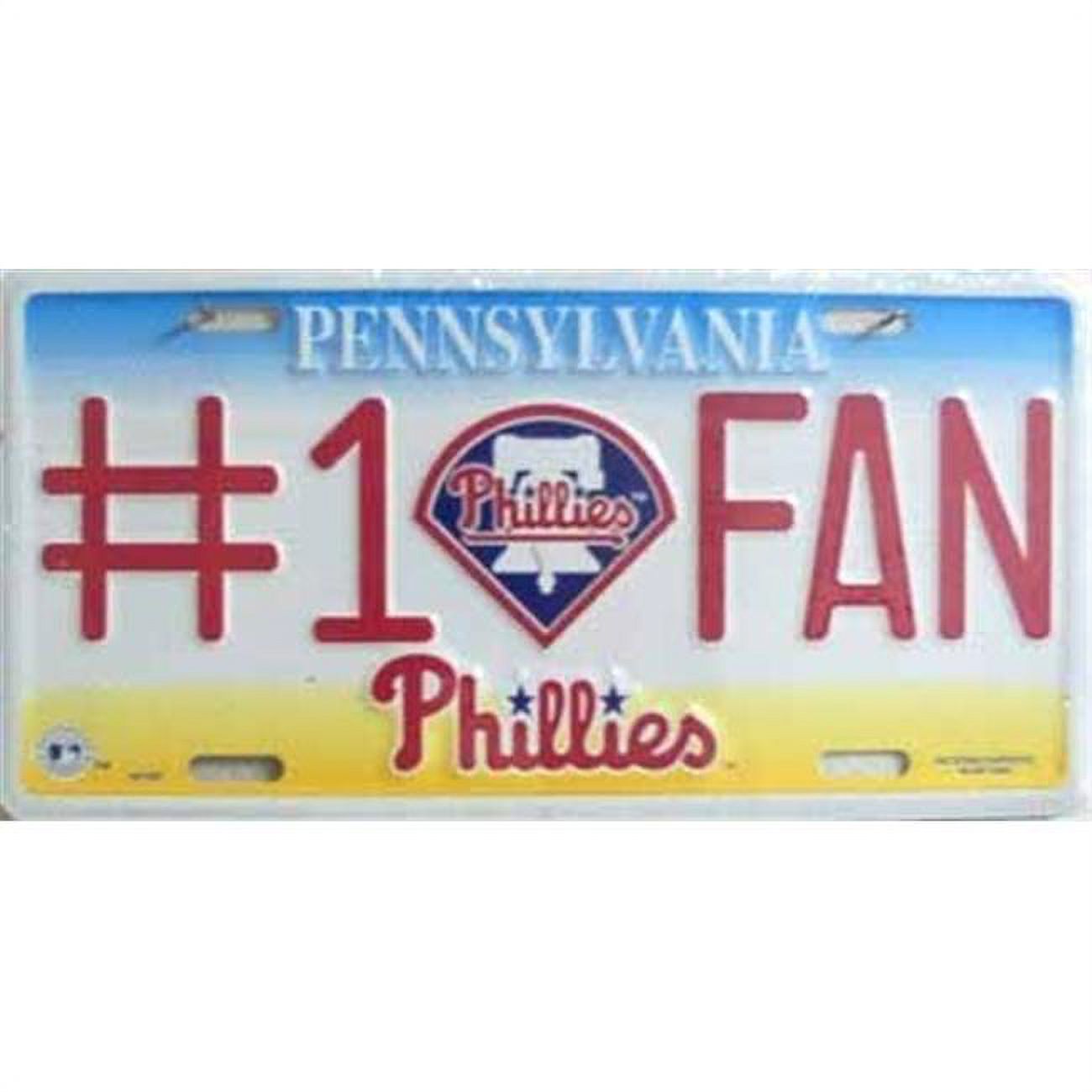 LP - 647 Phillies No. 1 Fan License Plate - 5910M - Walmart.com
