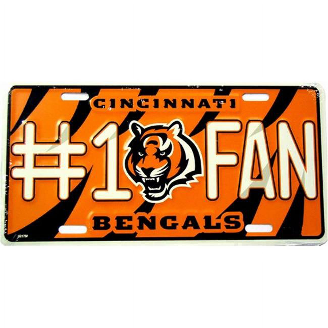 LP - 752 Bengals No. 1 Fan License Plate - 3210M - Walmart.com