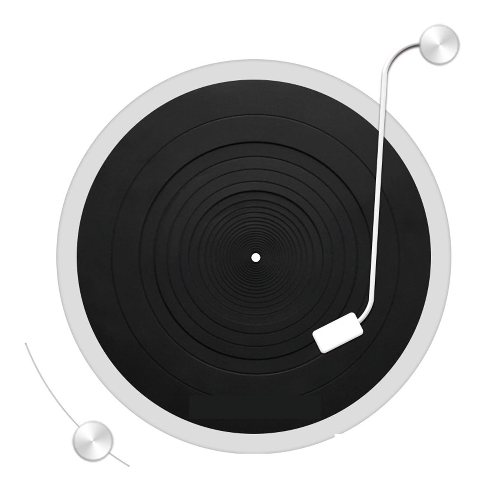 LP Anti-vibration Silicone Pad Rubber LP Slip Mat For Phonograph ...