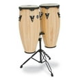 Latin Percussion City Series Conga Set with Stand (Natural Gloss ...