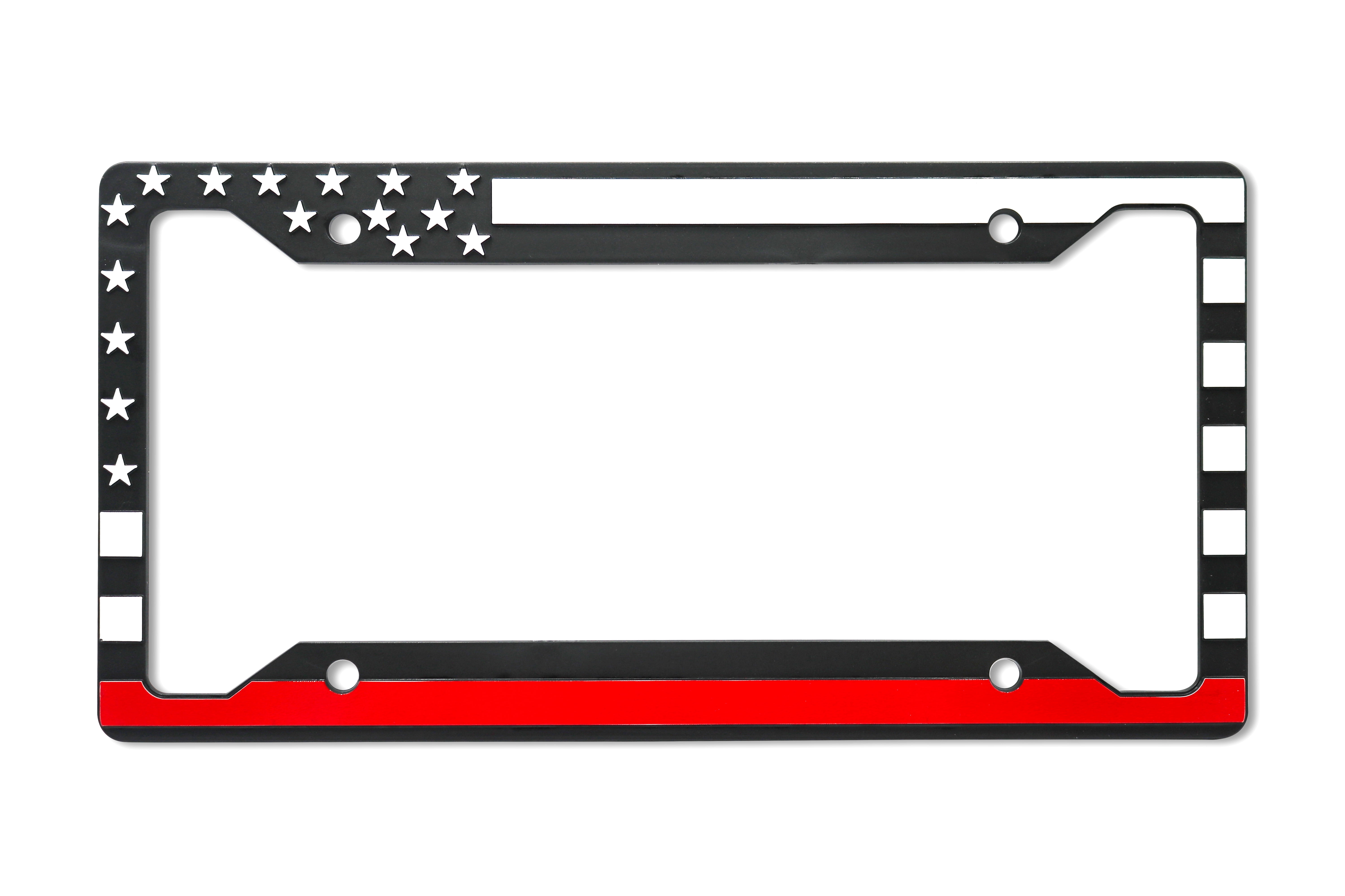 LP Frameworks American Flag (Red Stripe) 3D Raised License Plate Frame ...
