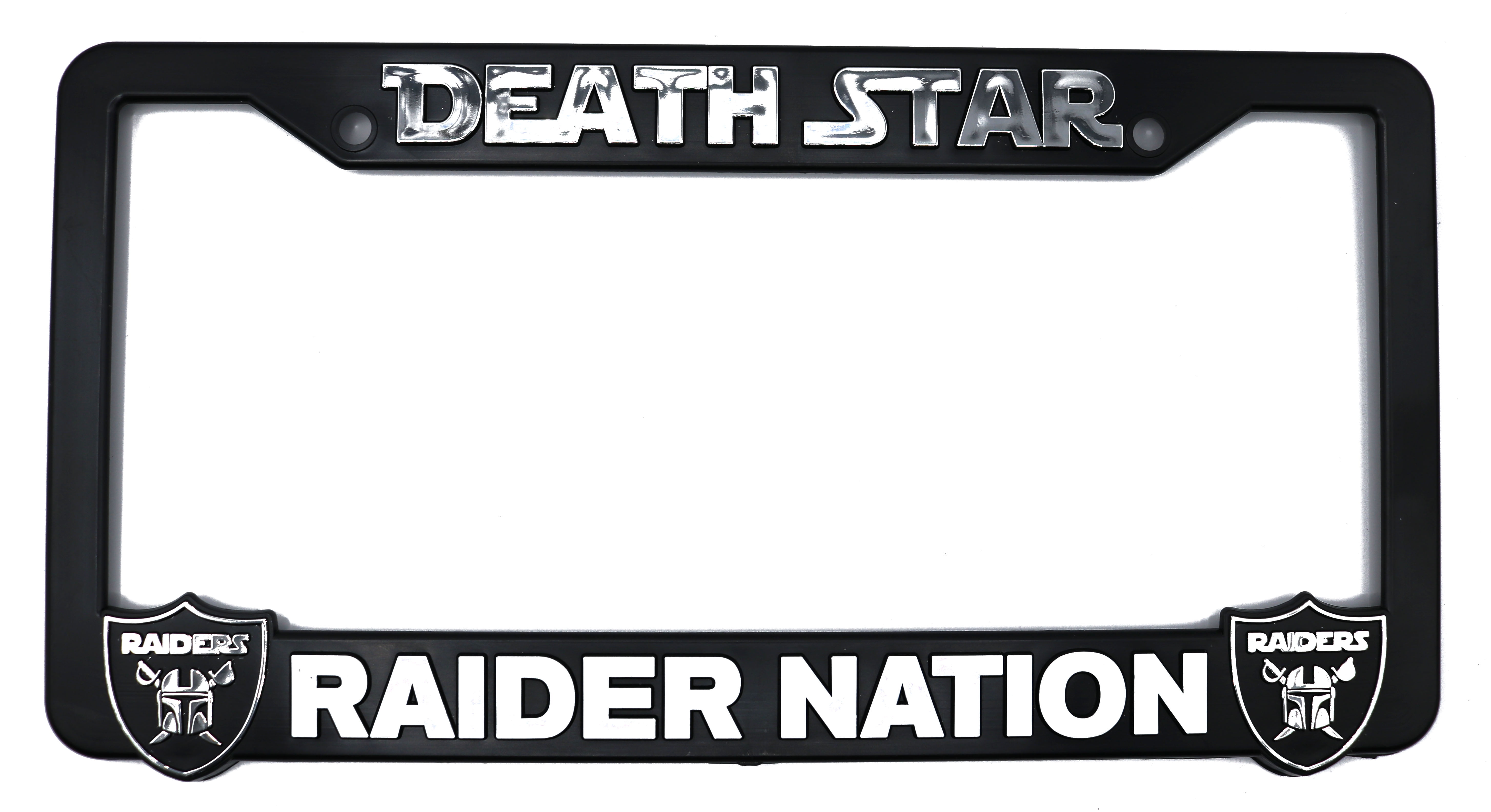 LP Frameworks Deathstar for Raider Nation 3D Raised License Plate Frame ...