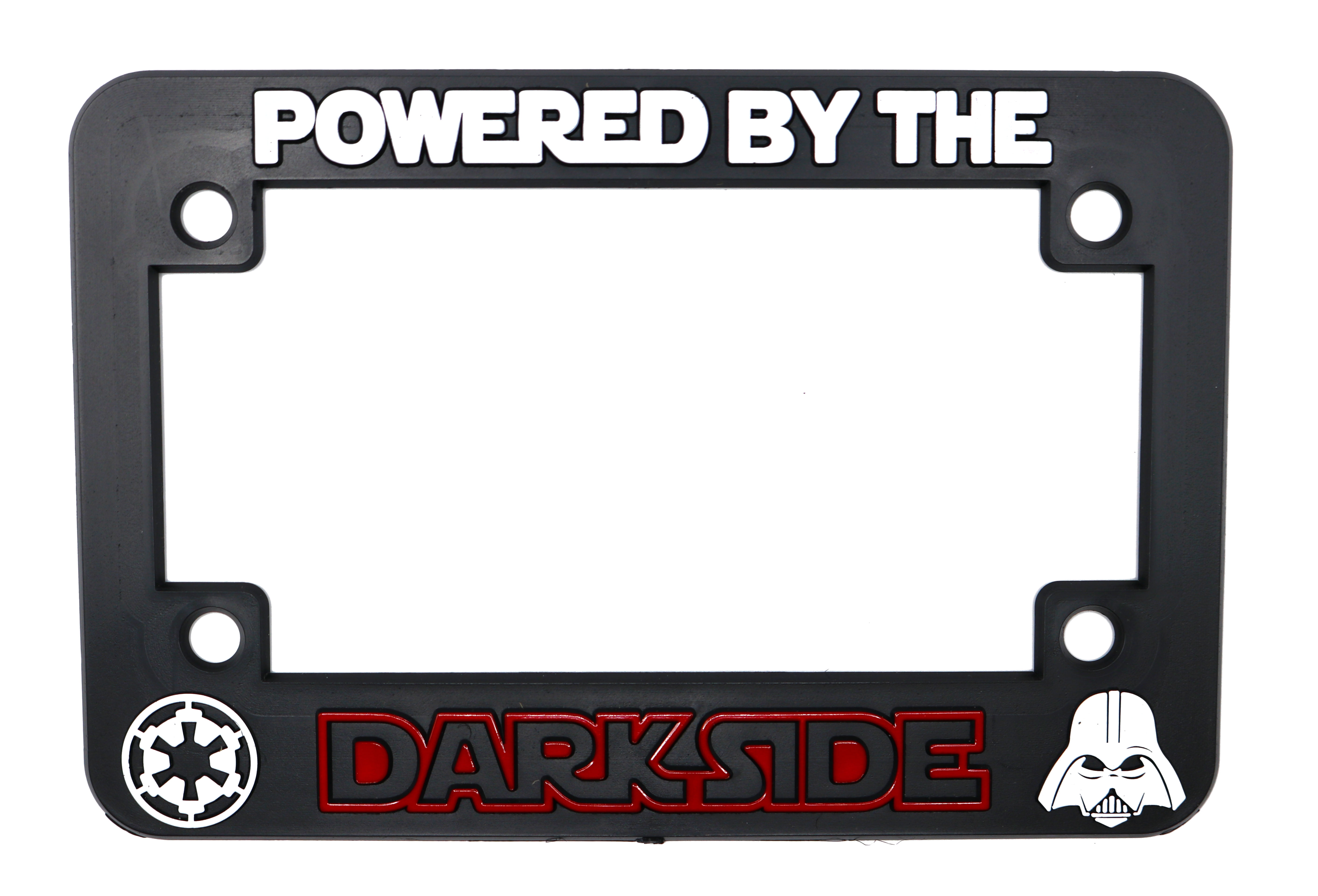 LP Frameworks Powered by The Darkside 3D Raised License Plate Frame | 1 ...