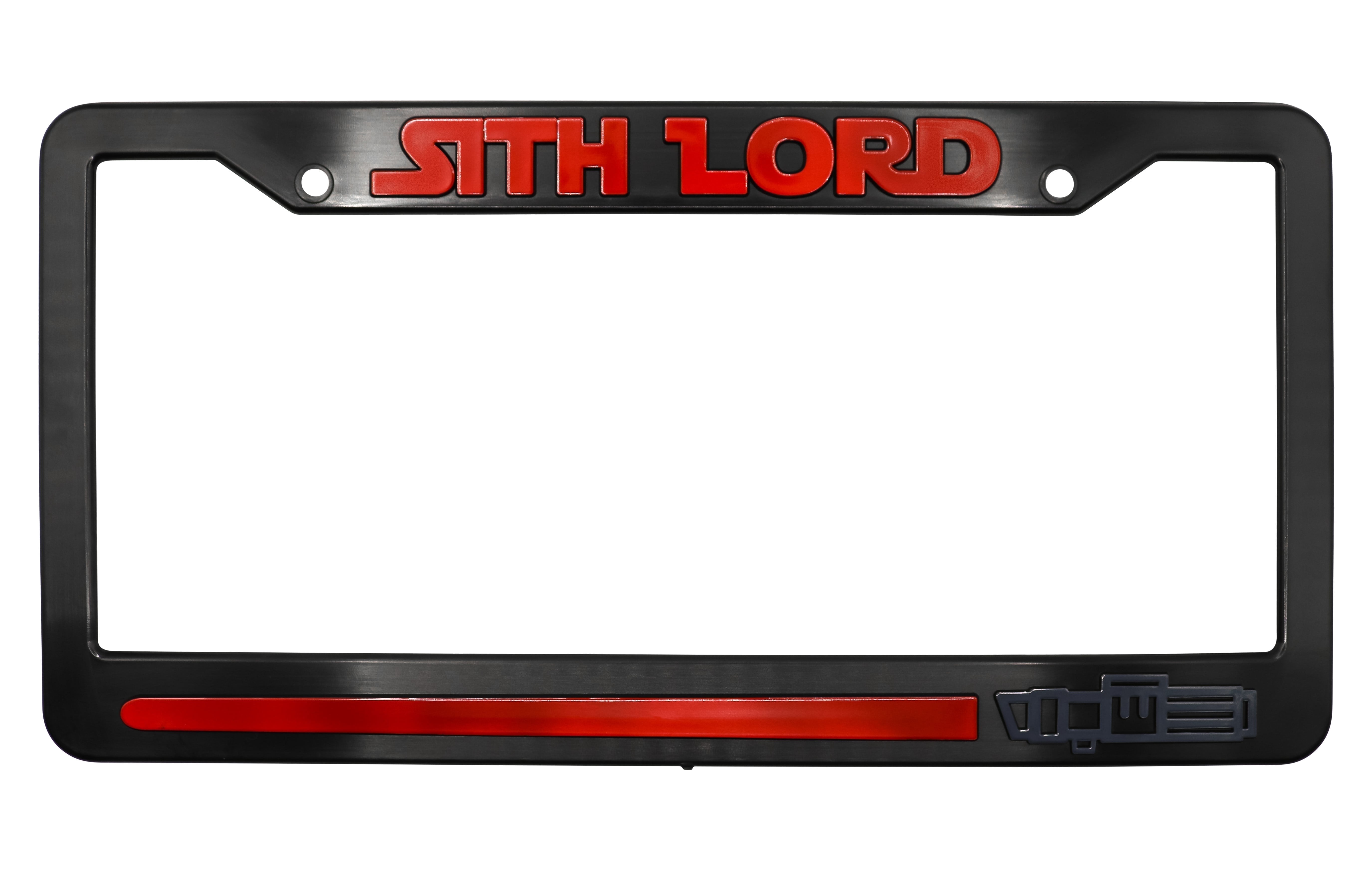 LP Frameworks Sith Lord 3D Raised License Plate Frame | 1 Pack Car ...