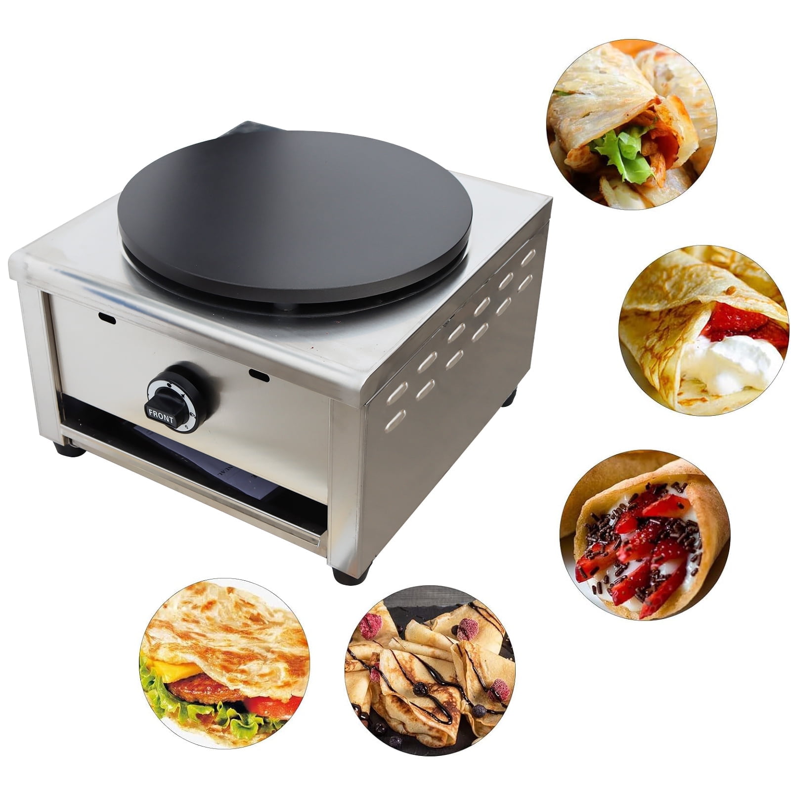 LP Gas Crepes Make Pancake Fruit Machine Single Head Banji Furnace ...