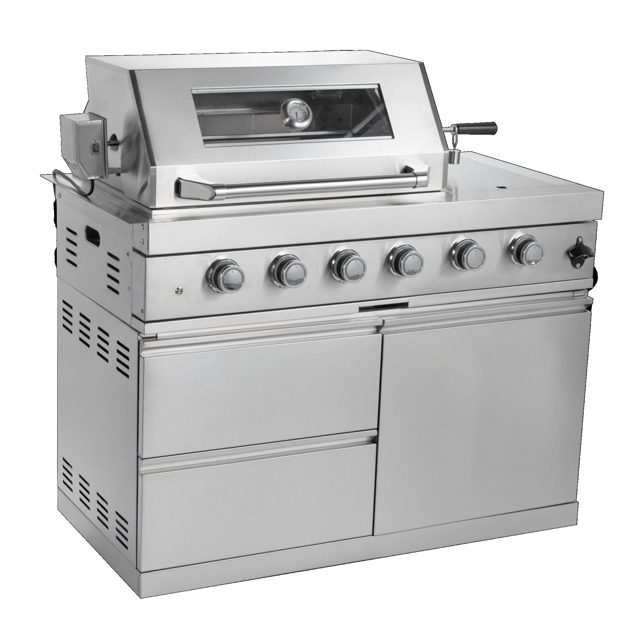 LP Gas Grill 4 Burners Grill-B Stainless steel Outdoor Kitchen Islands ...