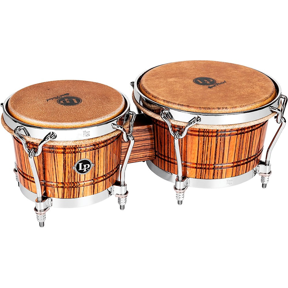 LP LP60 7.25-9 in. Zebra Wood Dandy Bongos - Walmart.com