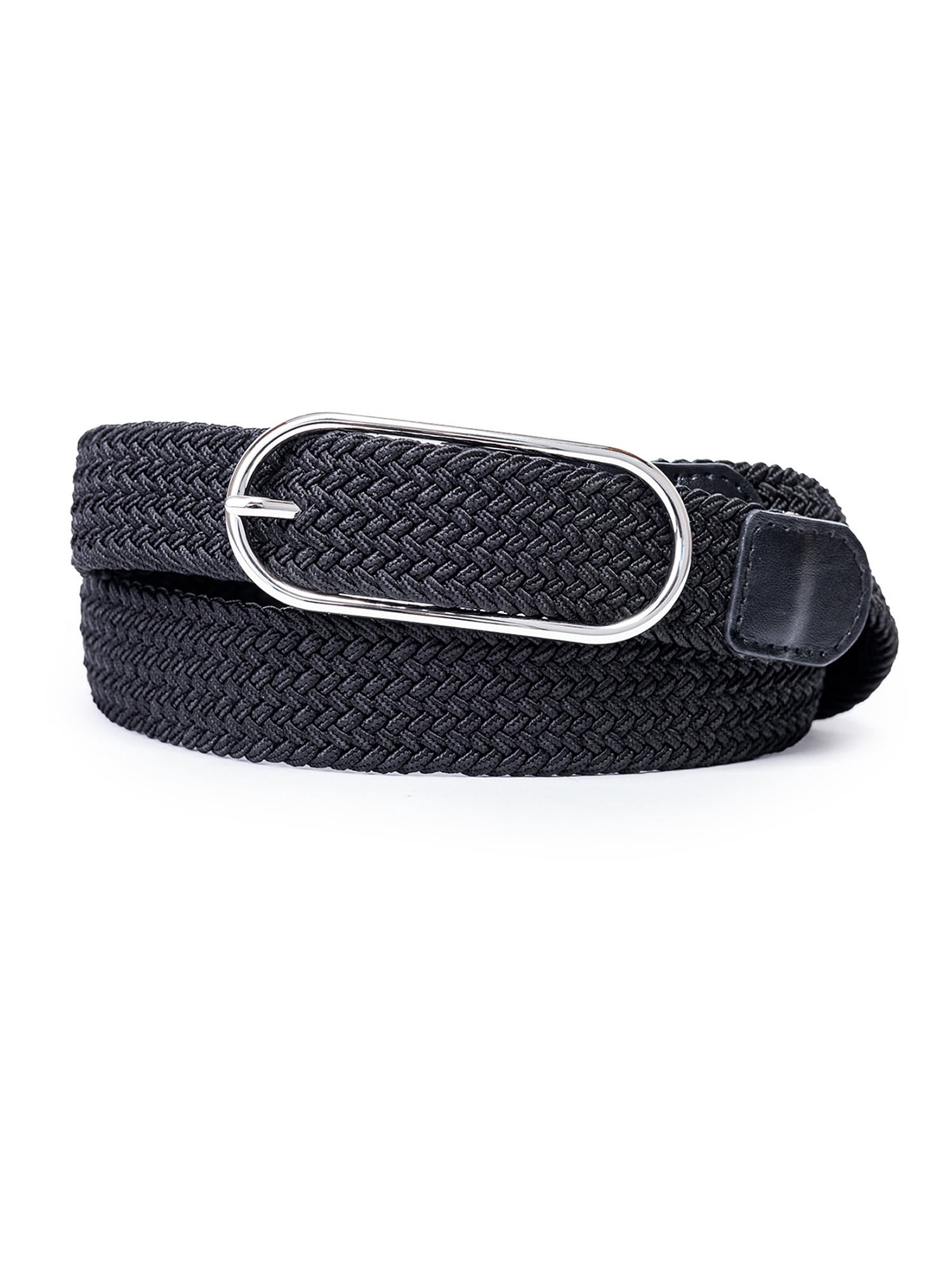 LP | LP by Linea Pelle Women's Woven Stretch Belt, Black - Walmart.com