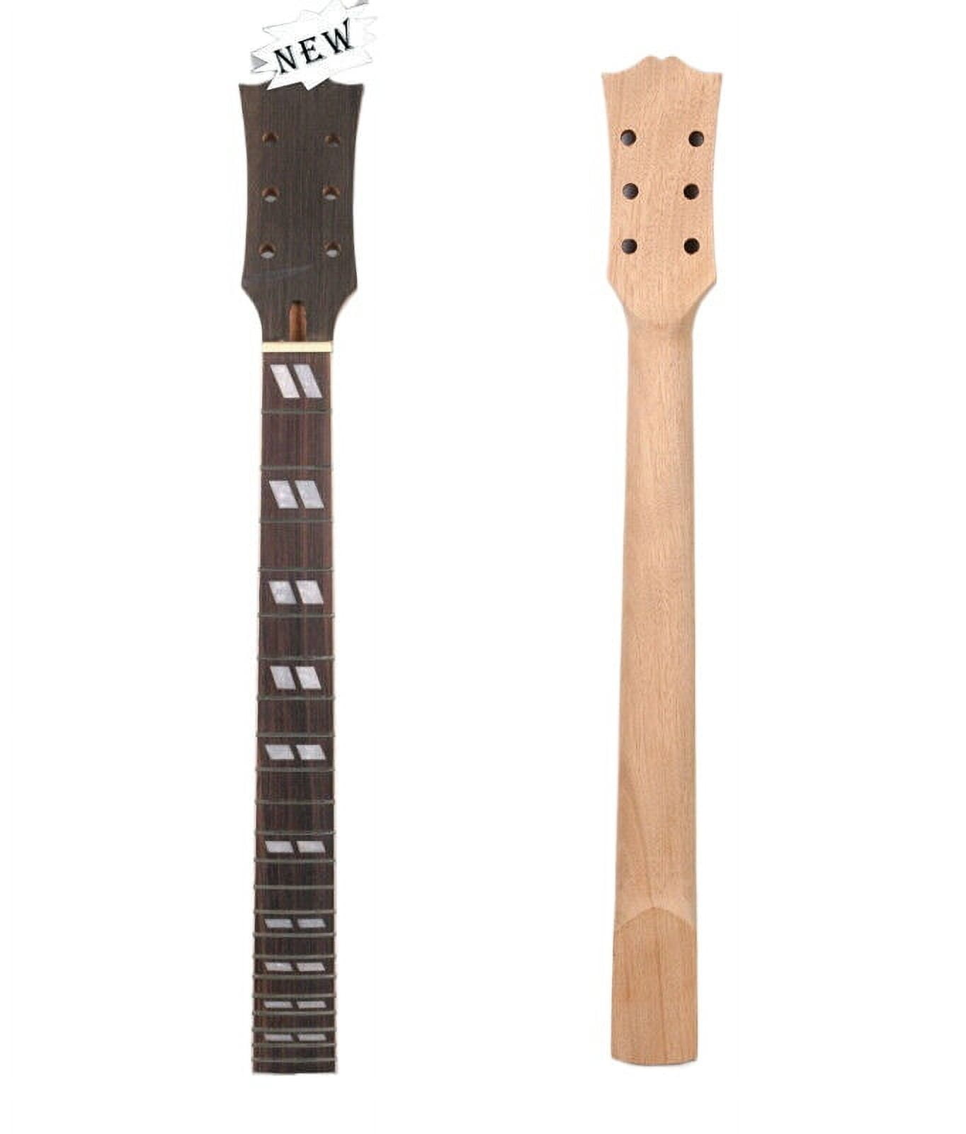 LP Mahogany Guitar Neck 22 fret 24.75 inch Rosewood Fretboard Bolt on Nice Inlay - Walmart.com