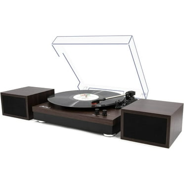 Udreamer Vinyl Record Player 3-Speed Turntable with Bluetooth,Suitcase ...