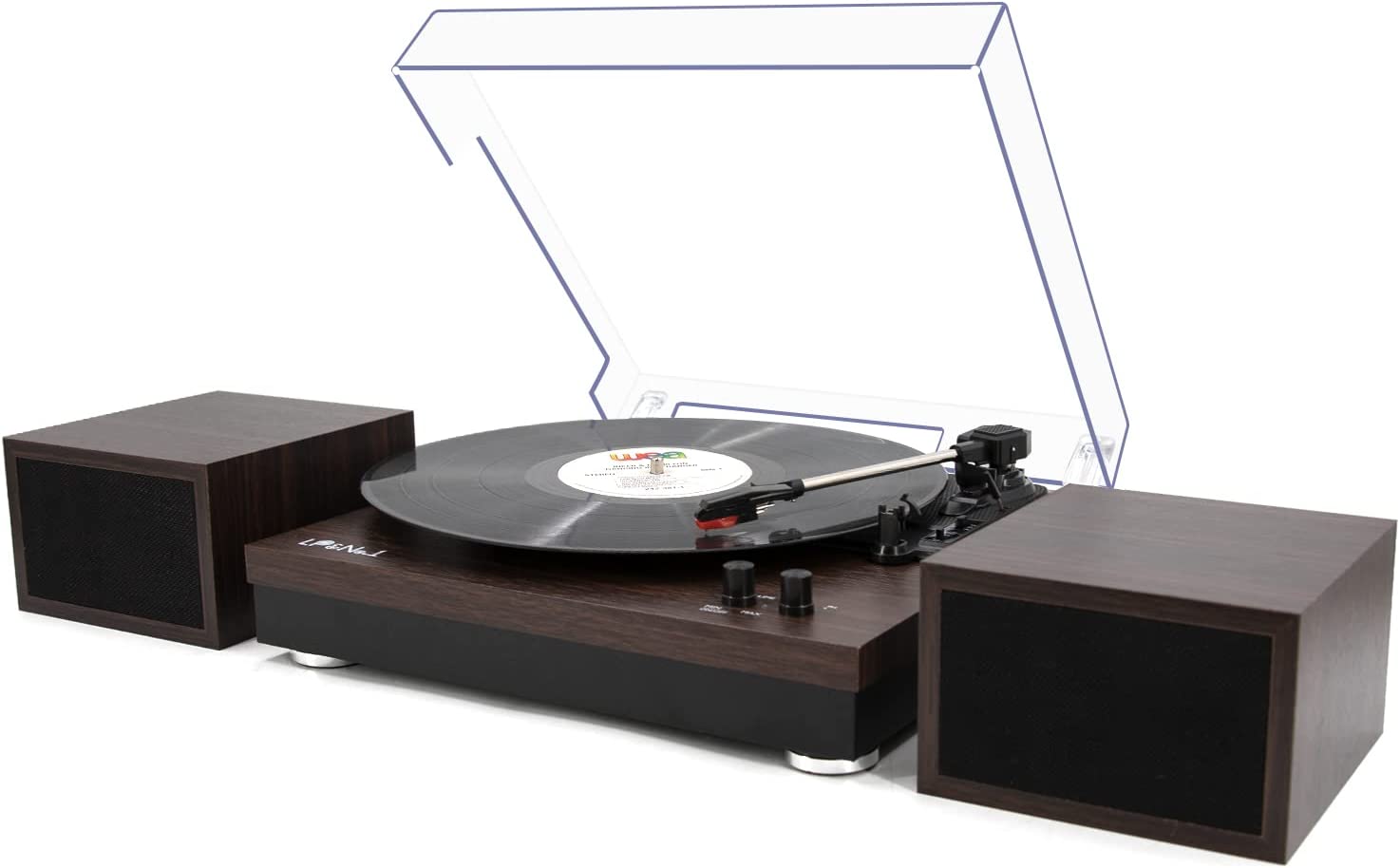 Jensen JTA-385 3-Speed Belt-Drive Turntable with Pitch Control ...