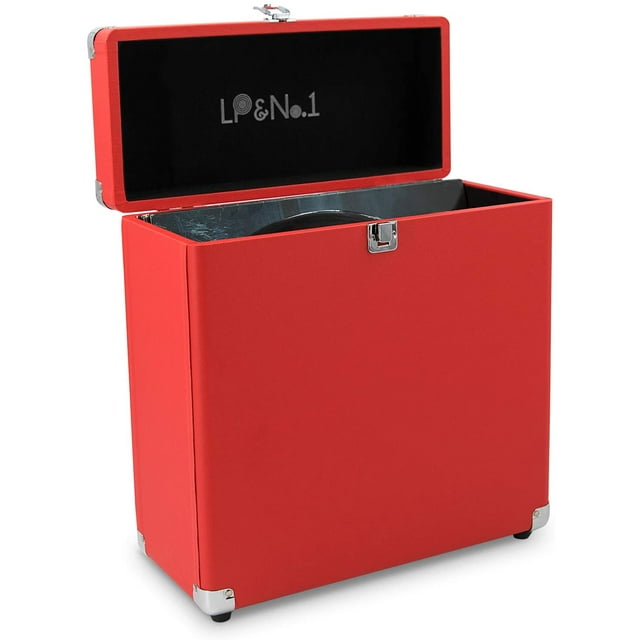 Free Shipping! LP&No.1 Vinyl Record Storage Box,Portable Record ...