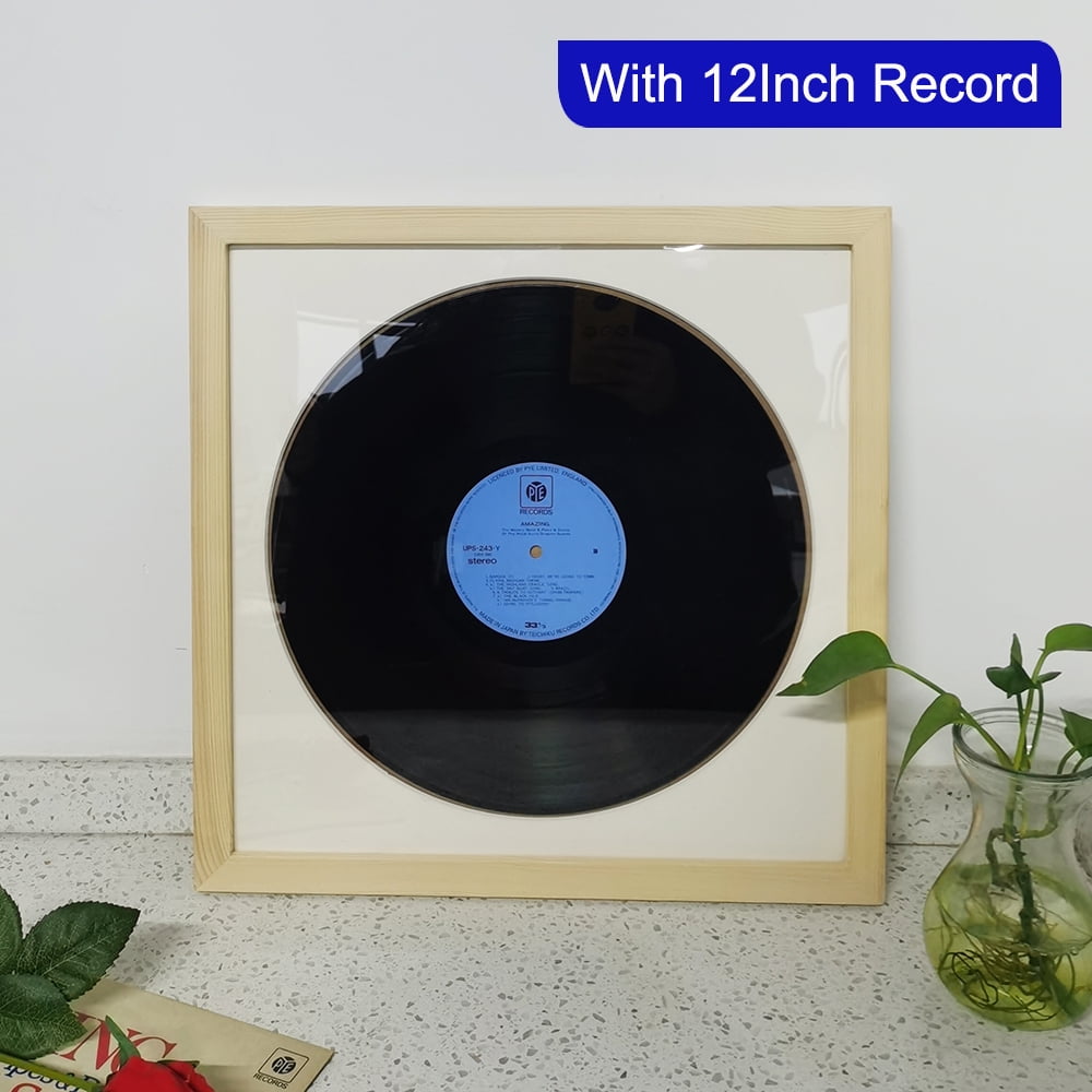 LP Vinyl Record Album Wooden Frame Display,Picture Frame With Mat ...