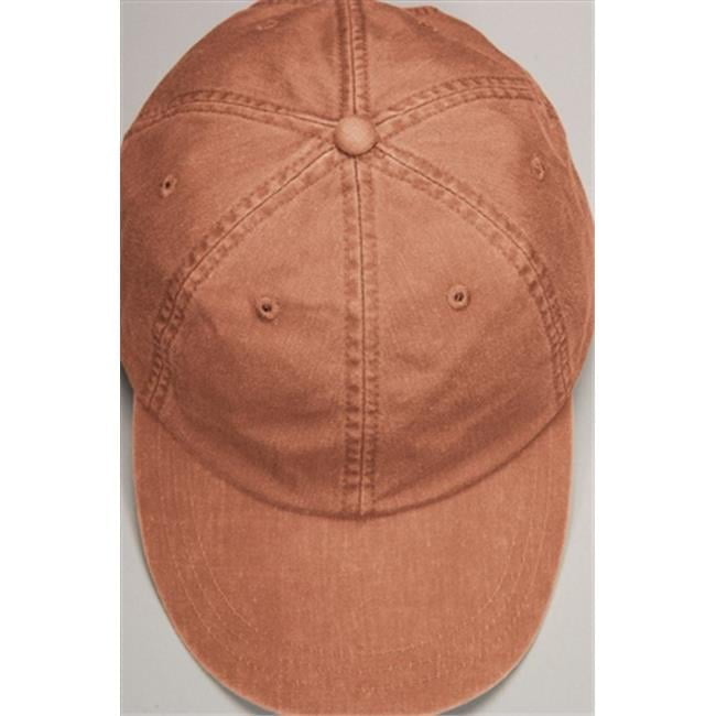 LP101 Optimum-Solid Pigment Dyed 6 Panel Low Profile Cap- Terra Cotta ...