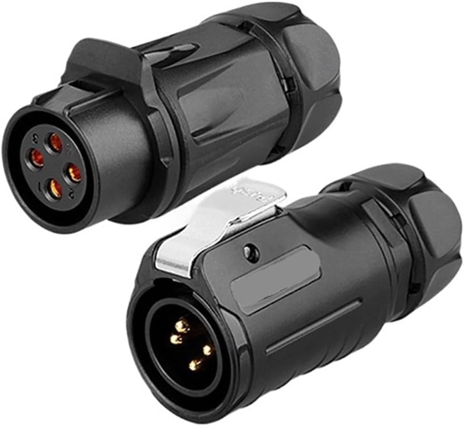LP20 Plastic 2 3 4 Pin Waterproof M20 Electrical Male Plug Female ...