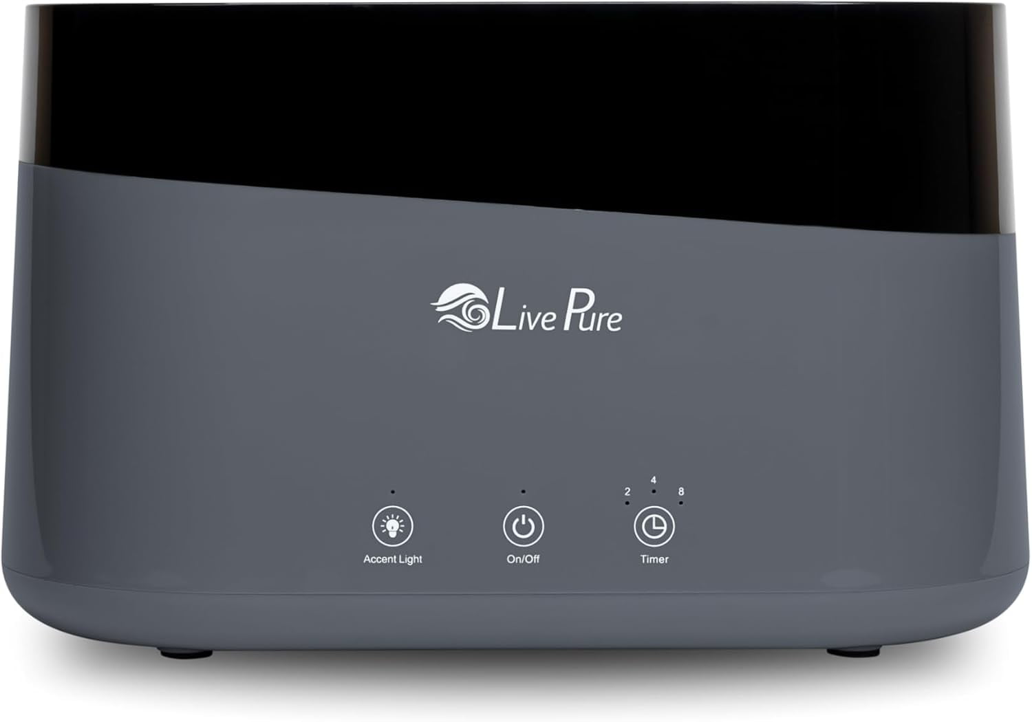 LP300HUM LivePure Aqua Flame Ultrasonic Humidifier (0.19 Gal ...