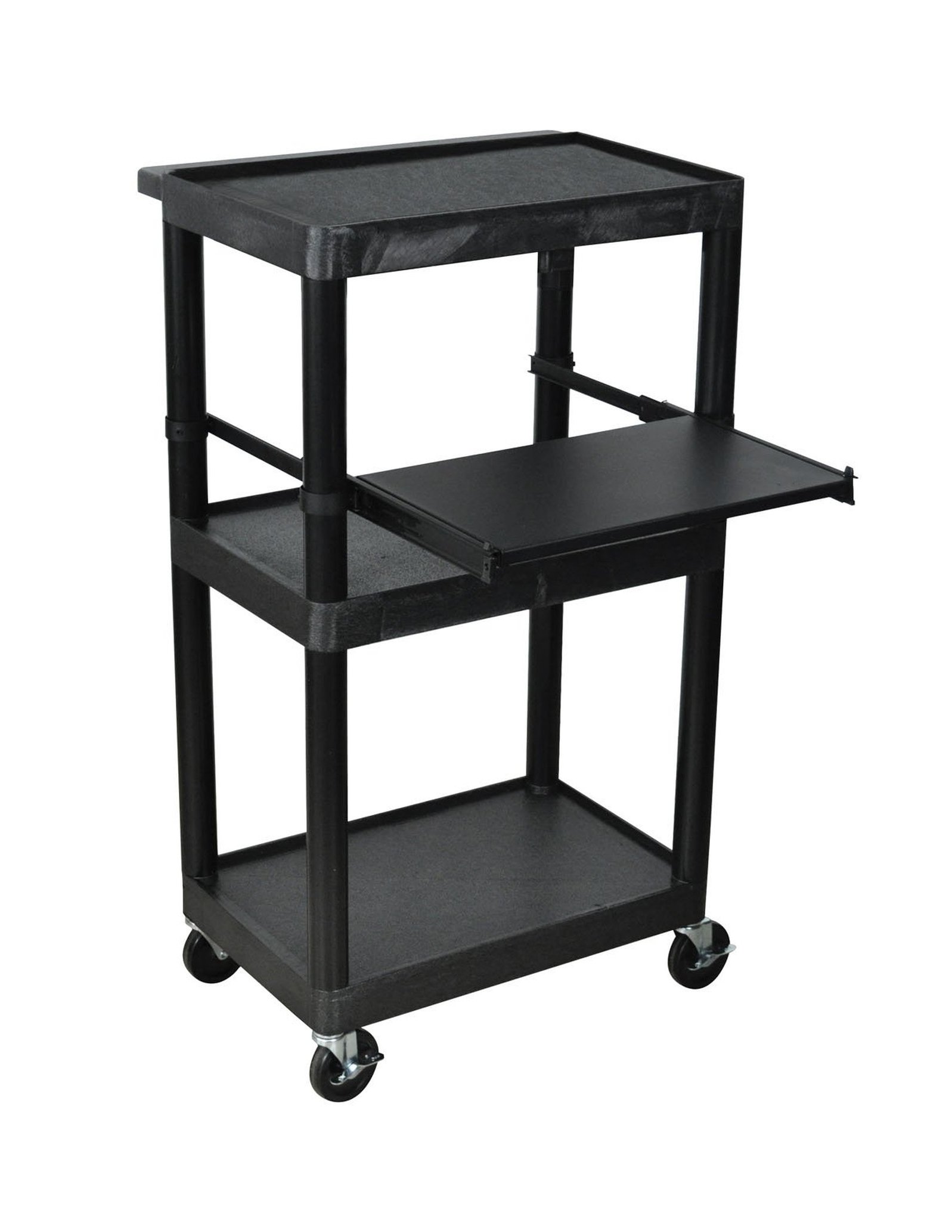 LP34E-B 34"H AV Cart - Three Shelves Electric - Walmart.com