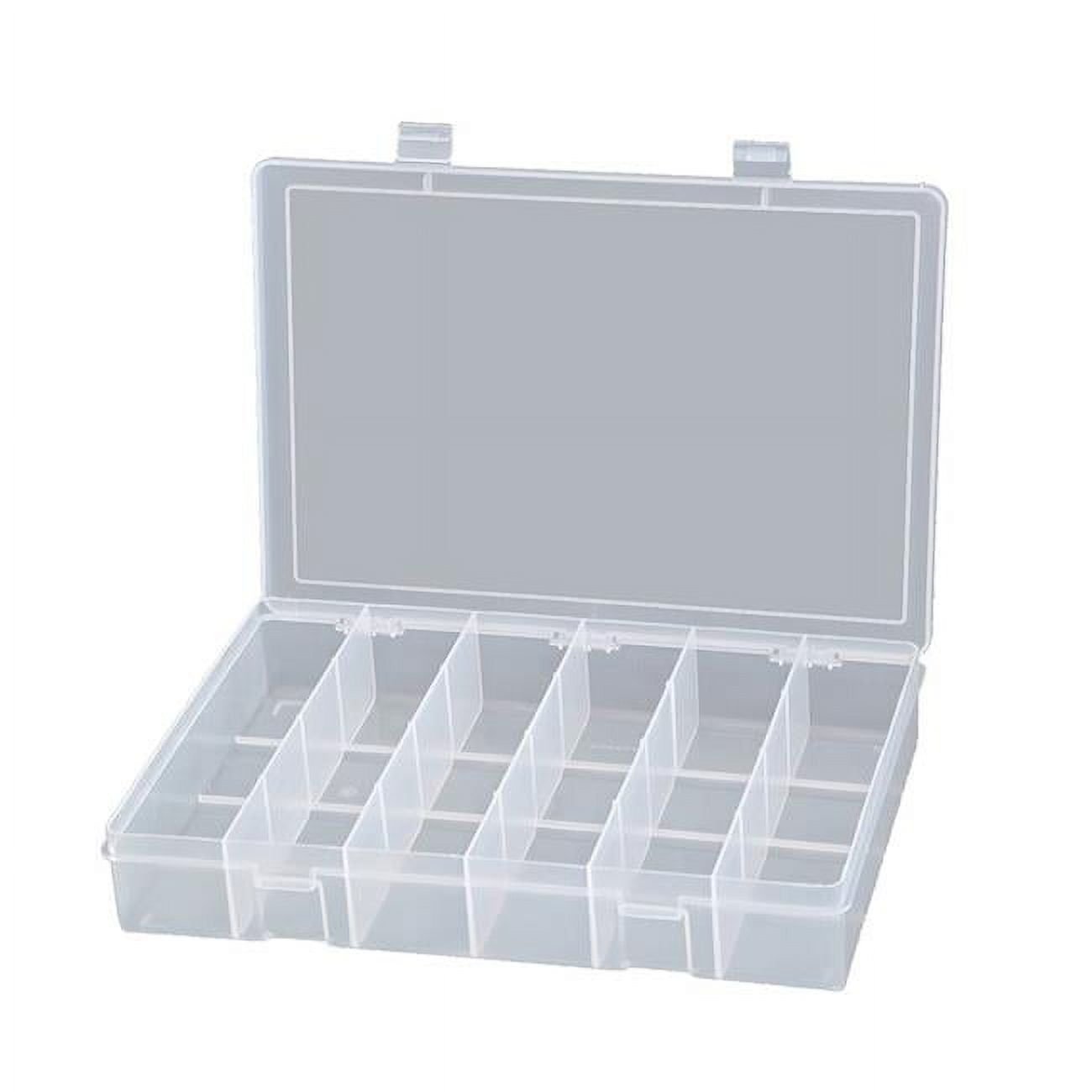 LP6CLEAR 2 in. 6 Compartment Large Plastic Box Clear - Walmart.com