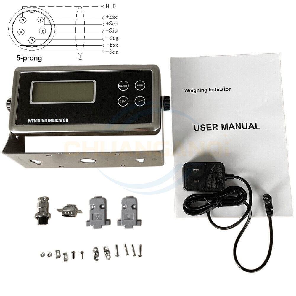 LP7515 Digital Weighing Scale LCD Display Load Cell Indicator with Cable OP-902 - Walmart.com